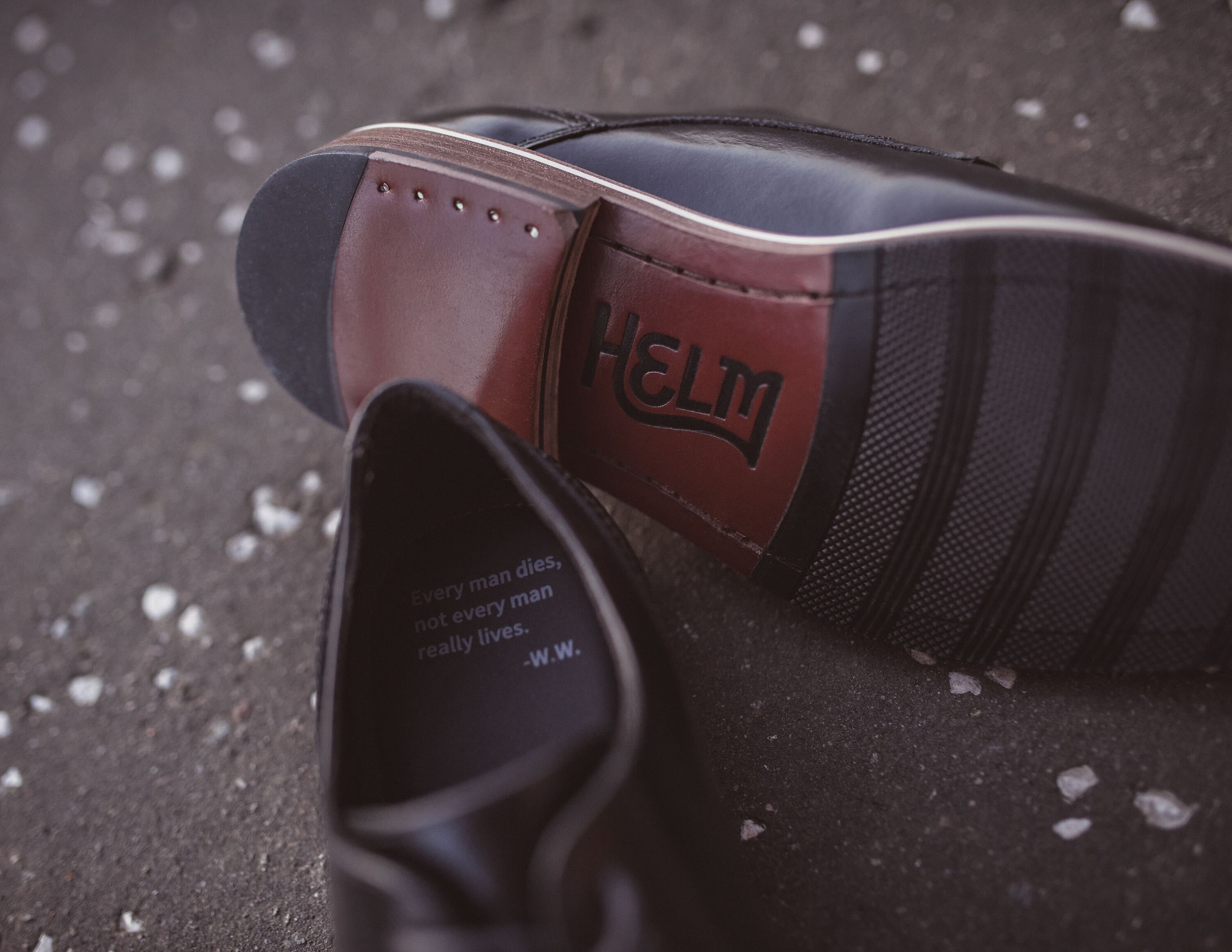 Men's HELM Leather Oxford Brogue Dress Shoe | Multiple Colors – HELM Boots