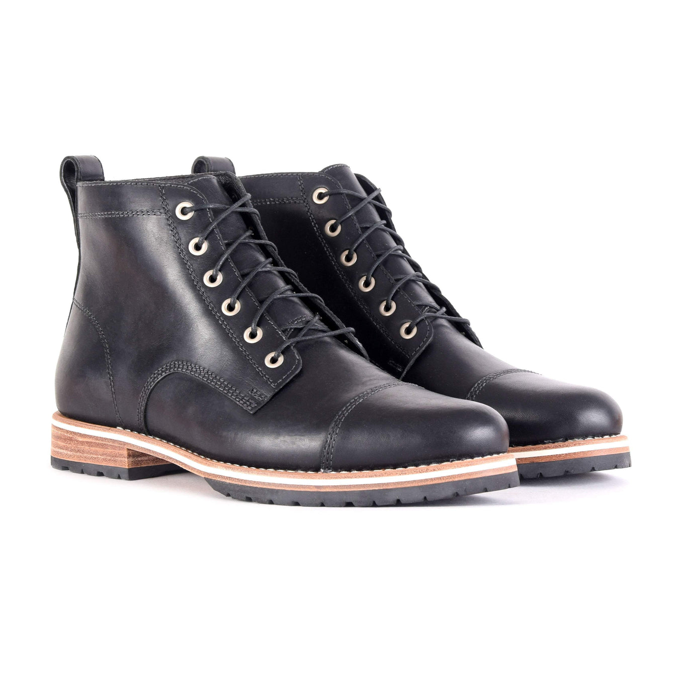 HELM Men's Classic Leather Boot, The Hollis | Black – HELM Boots