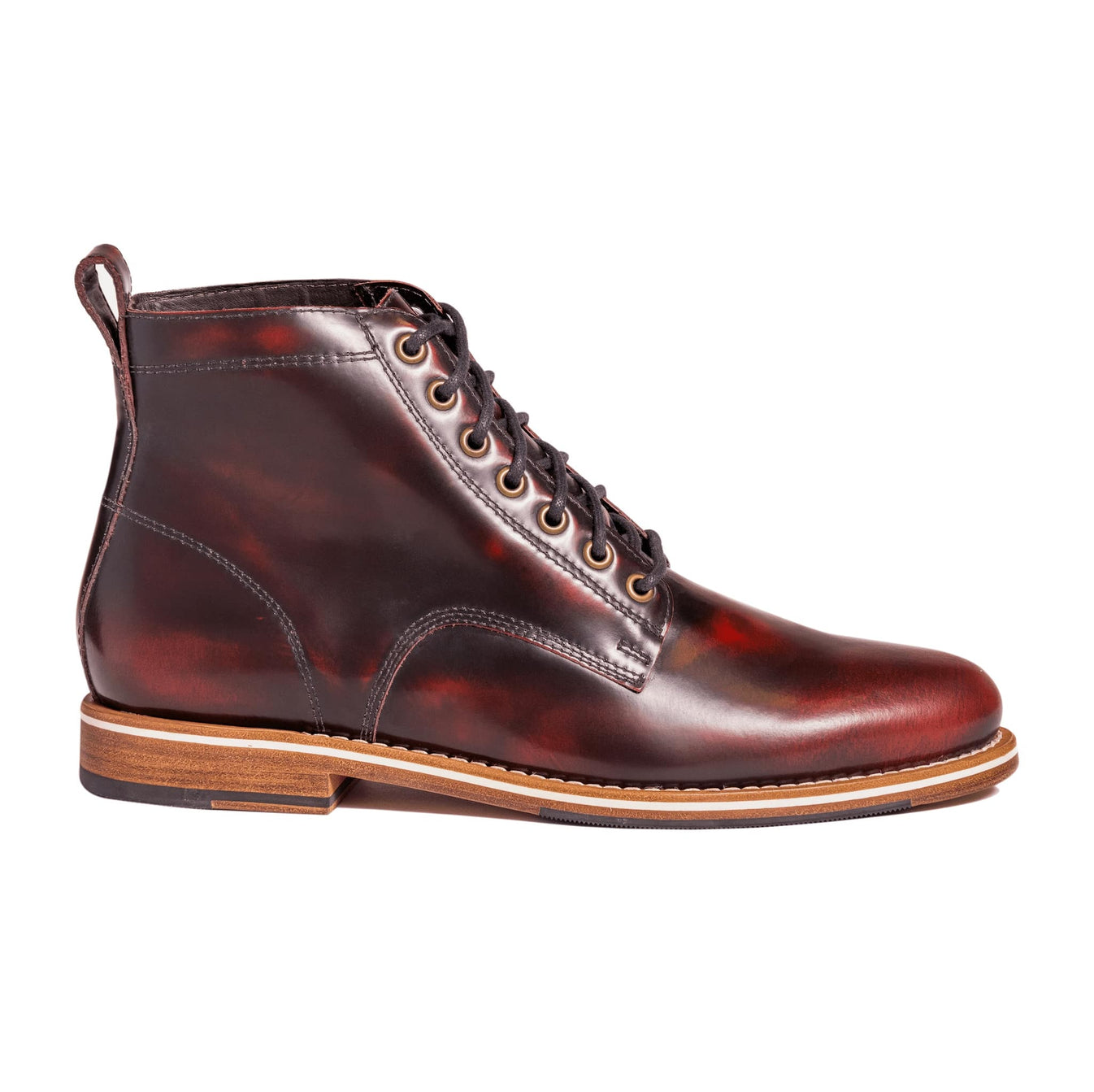 HELM Men's Leather Dress Boot, The Zind | Burgundy – HELM Boots