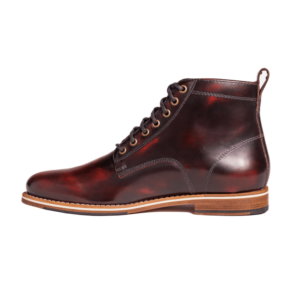 HELM Men's Leather Dress Boot, The Zind | Burgundy – HELM Boots