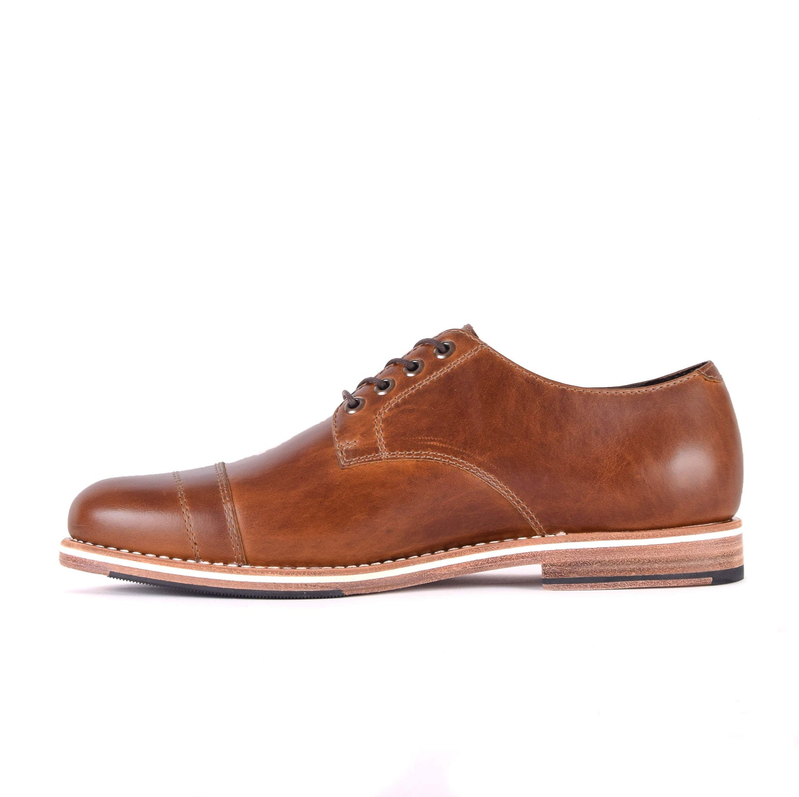 HELM Men's Classic Dress Shoe, The Bradley | Teak – HELM Boots